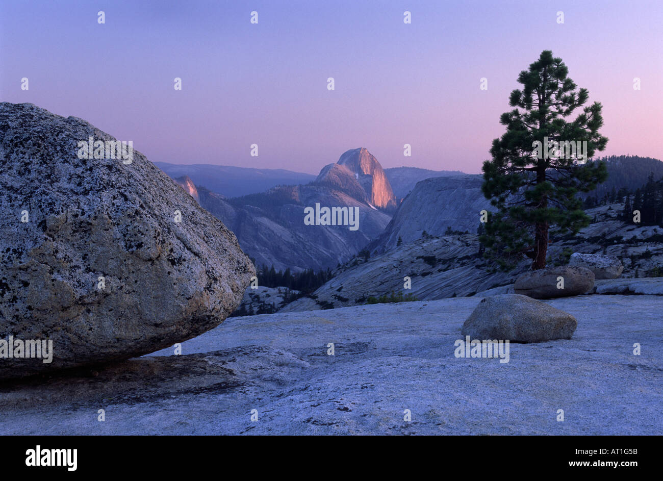 Sunset on Half Dome from Olmsted Point, Yosemite National Park ...