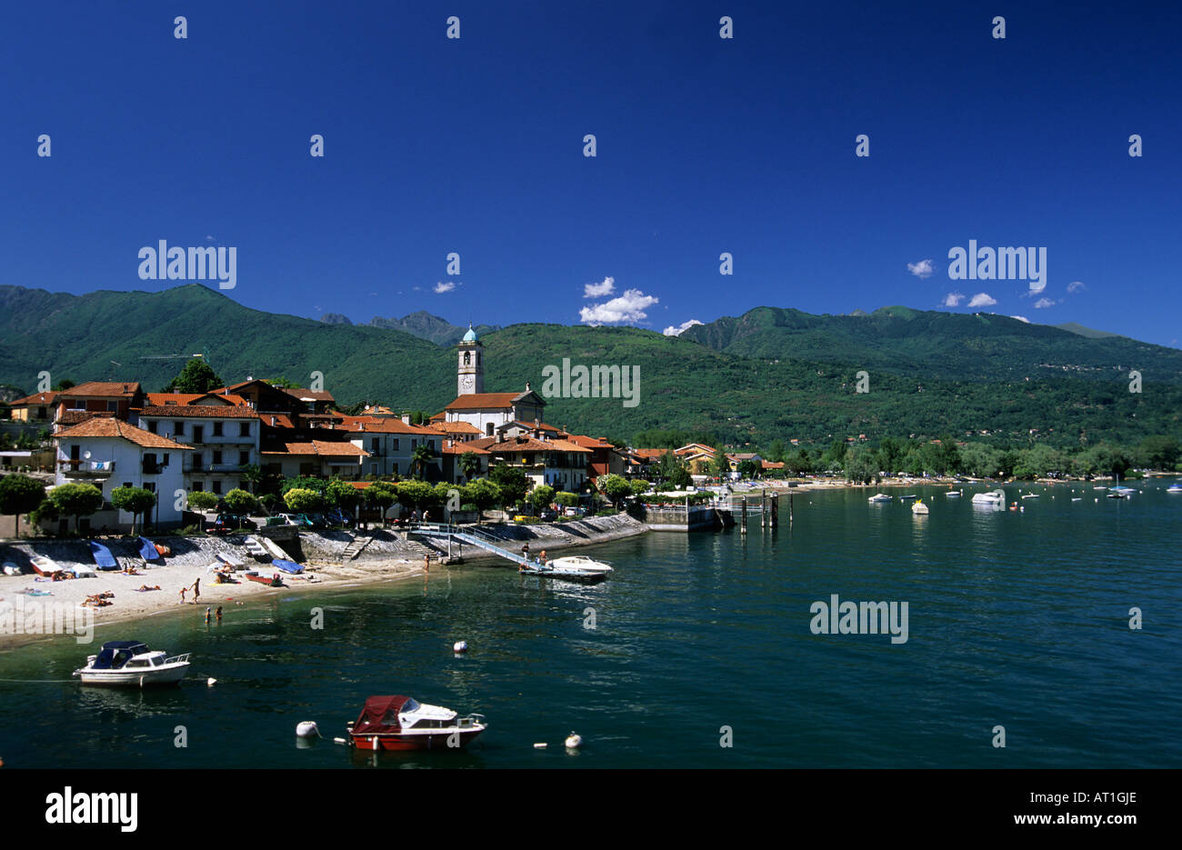Italy, Piemonte, Lake Maggiore, Feriolo Stock Photo - Alamy