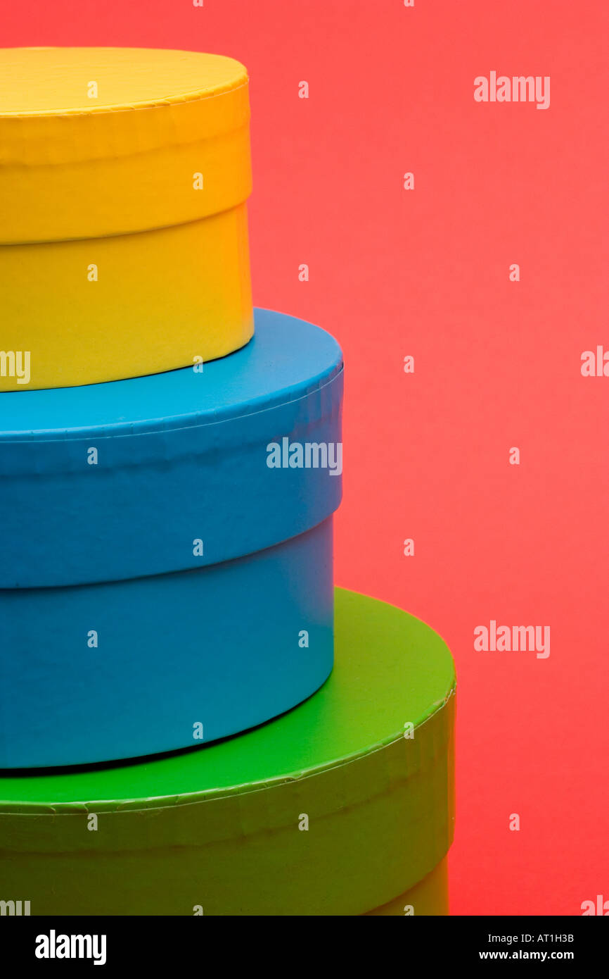 Stacked gift boxes Stock Photo - Alamy