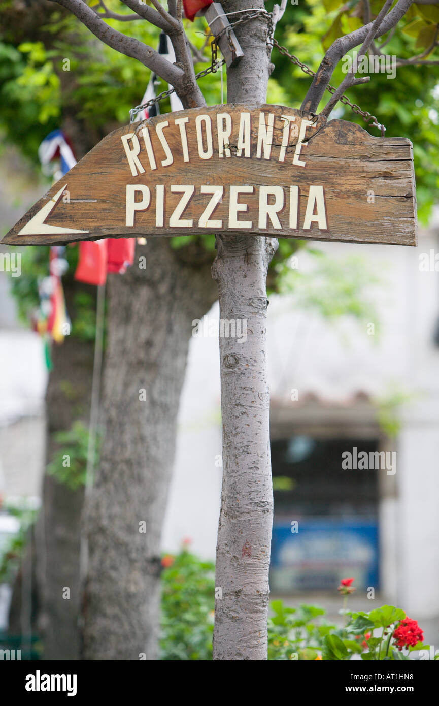 Positano restaurant sign hi-res stock photography and images - Alamy