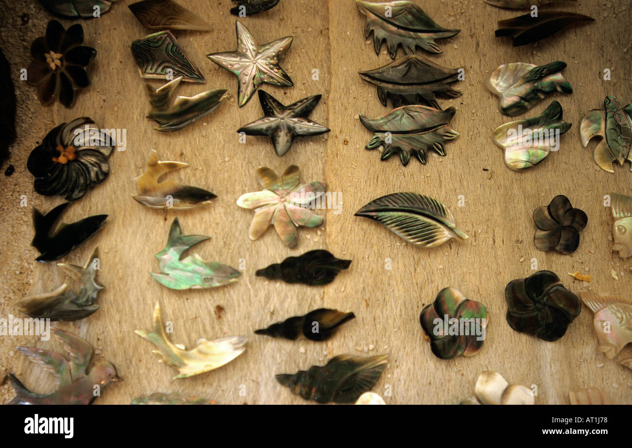 Nacar craft Tahiti French Polynesia Stock Photo - Alamy