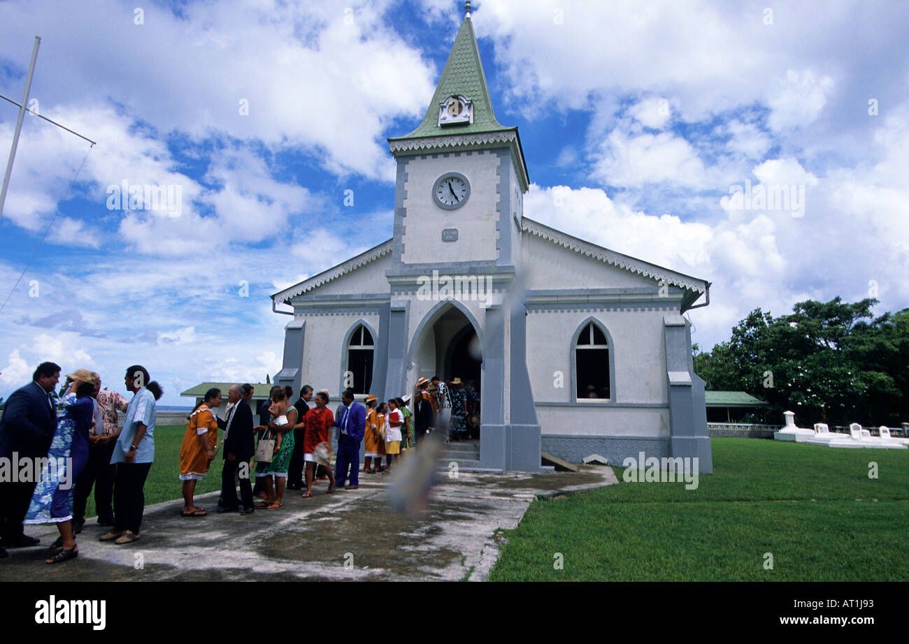 Protestant Church s Moorea French Polynesia Stock Photo - Alamy