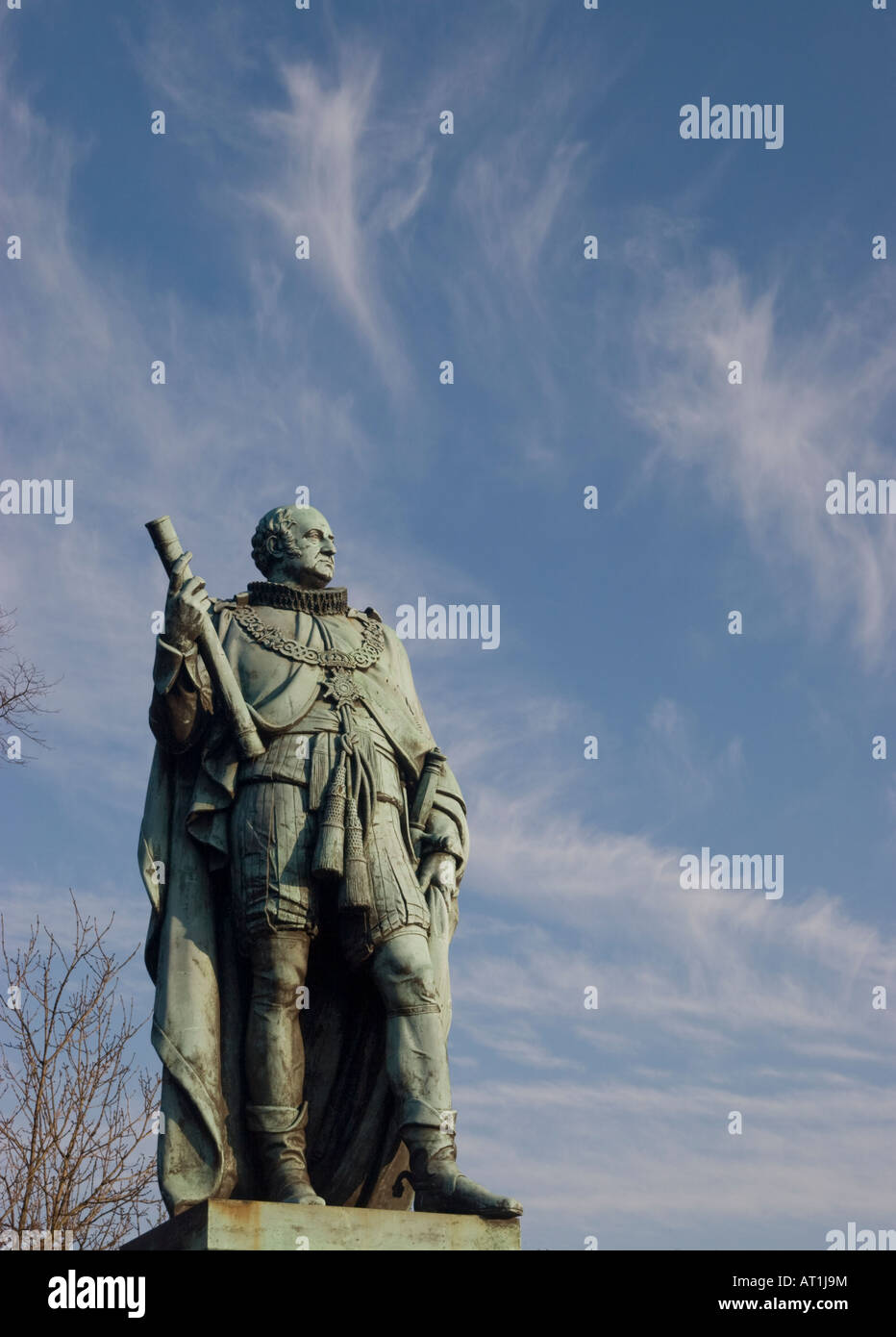 Statue of Field Marshall Frederick Duke of York on Edinburgh Castle ...