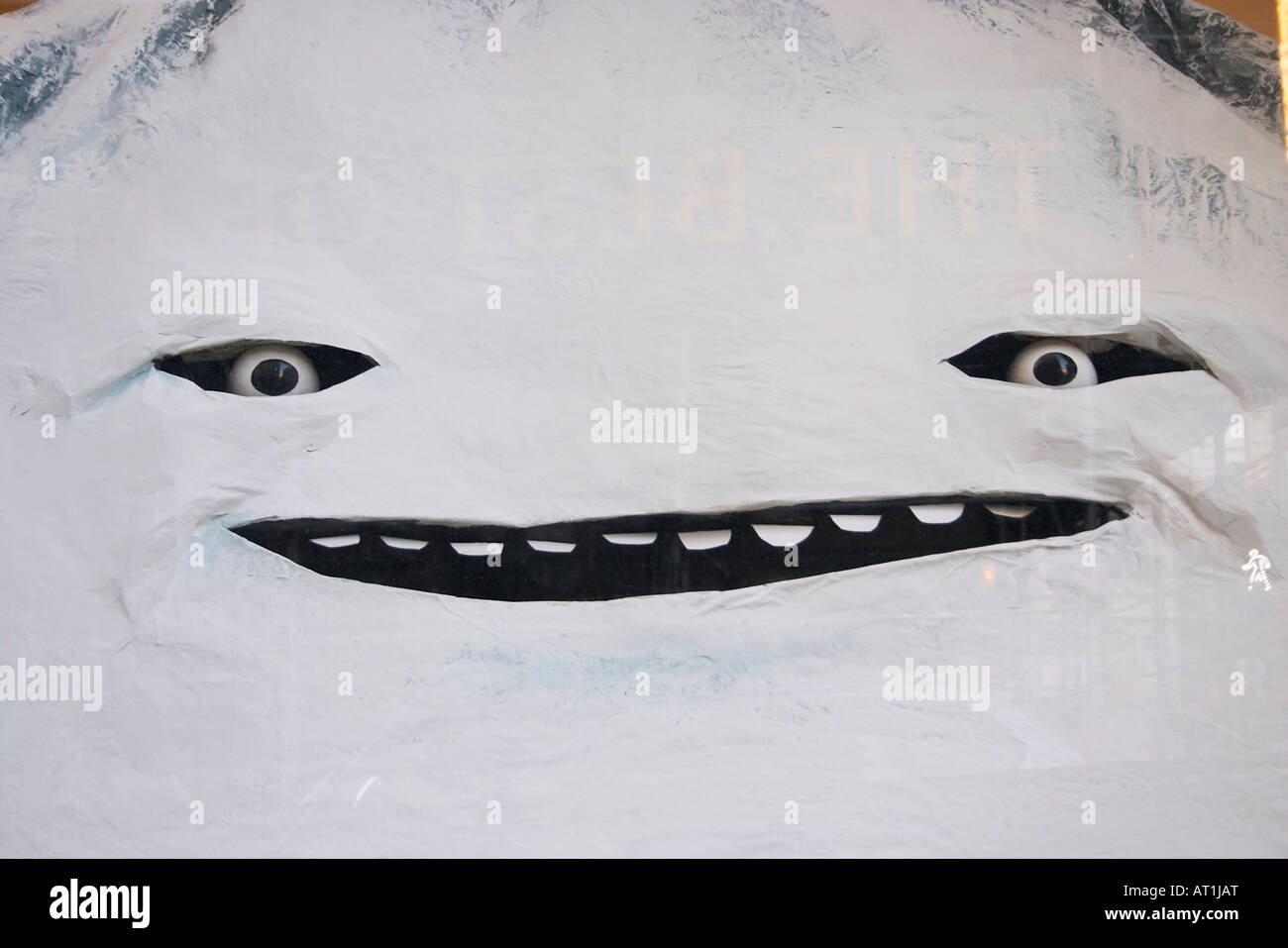 Face of a white monster Stock Photo - Alamy