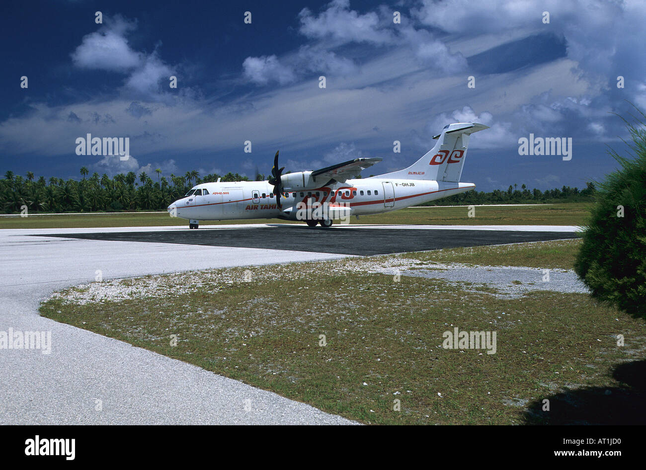 Airport of Tikeahau French Polynesia Stock Photo - Alamy