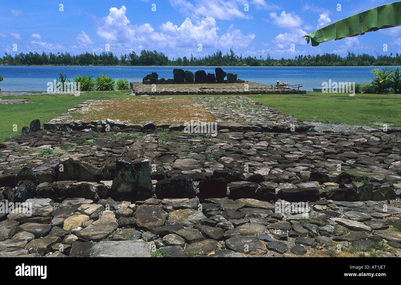 Marae manunu huahine hi-res stock photography and images - Alamy