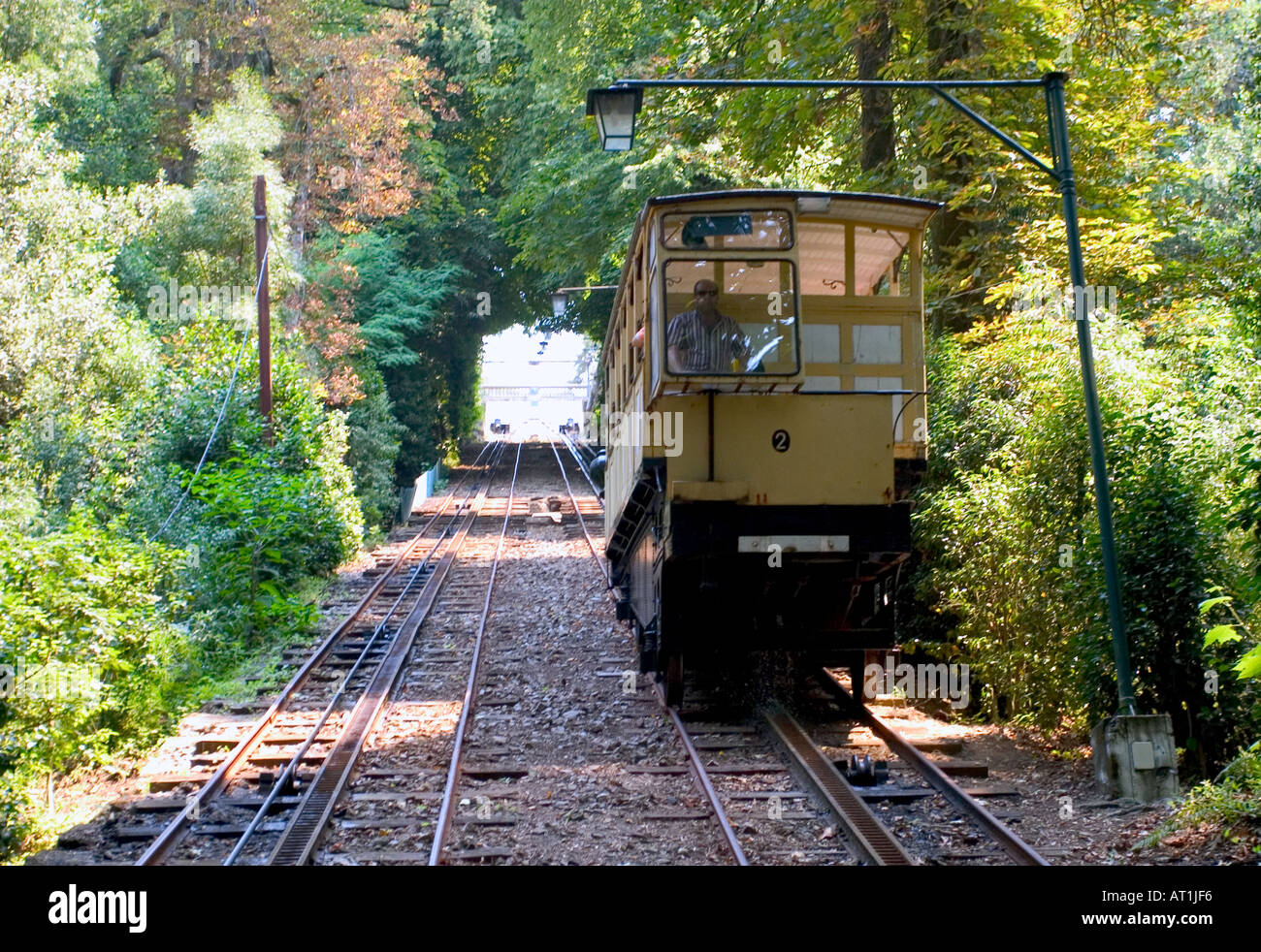 Funicular railway at Bom Jesus Braga Portugal Stock Photo - Alamy