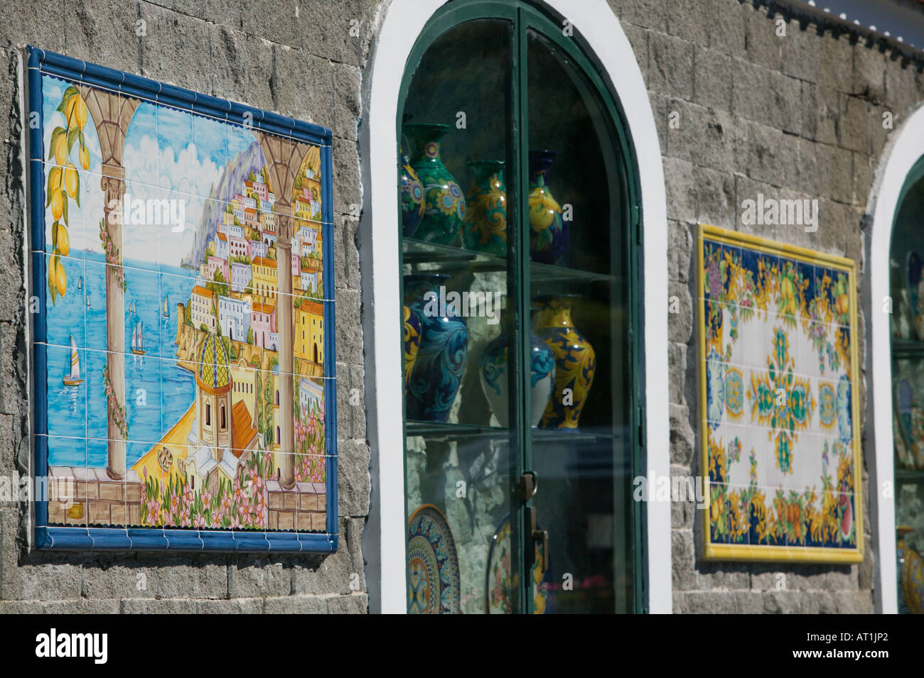 Europe, Italy, Campania (Amalfi Coast), Positano: Ceramic Shop with ...