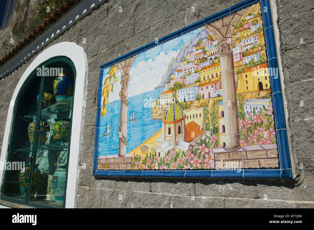 Europe, Italy, Campania (Amalfi Coast), Positano: Ceramic Shop with ...