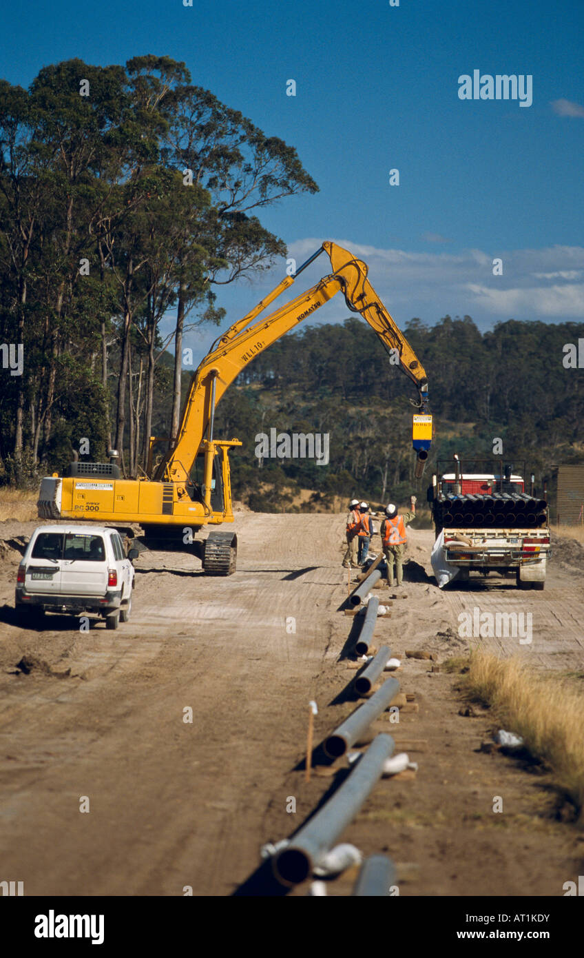 Laying Lowering Pipe Pipeline High Resolution Stock Photography and ...