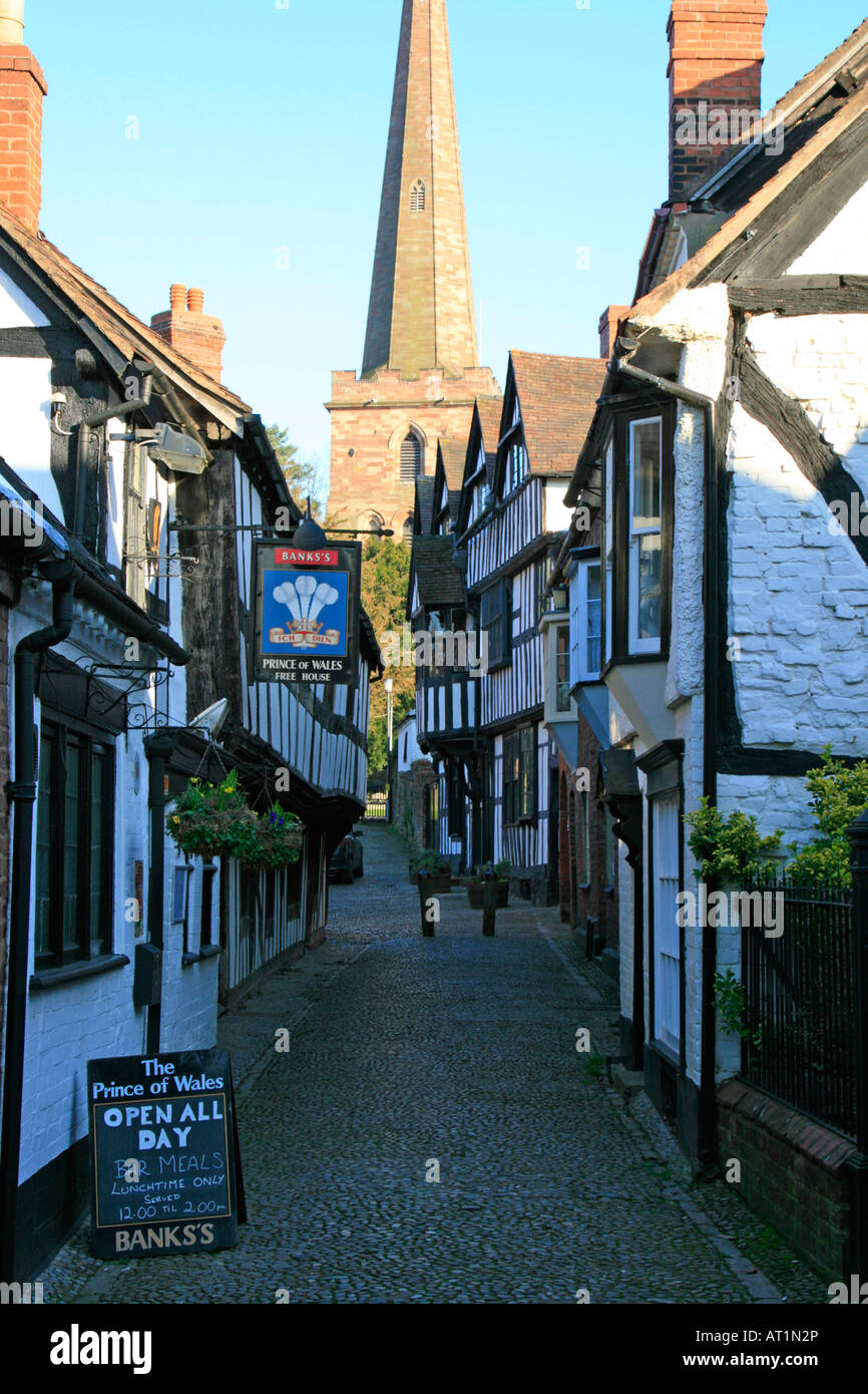 ledbury town centre st michaels church herefordshire england uk gb ...