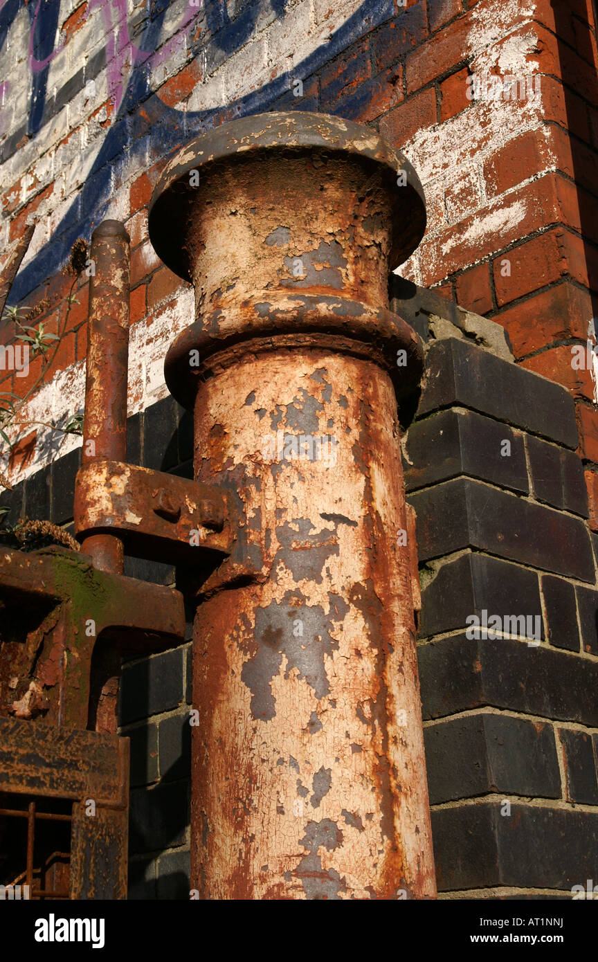 Rusty Iron Post Bristol Harbour Stock Photo - Alamy