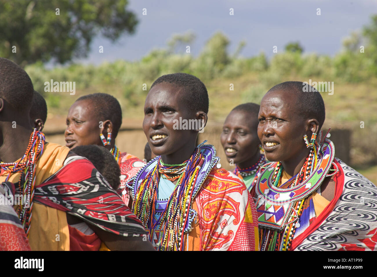 Maasai village people Masai Mara Stock Photo - Alamy