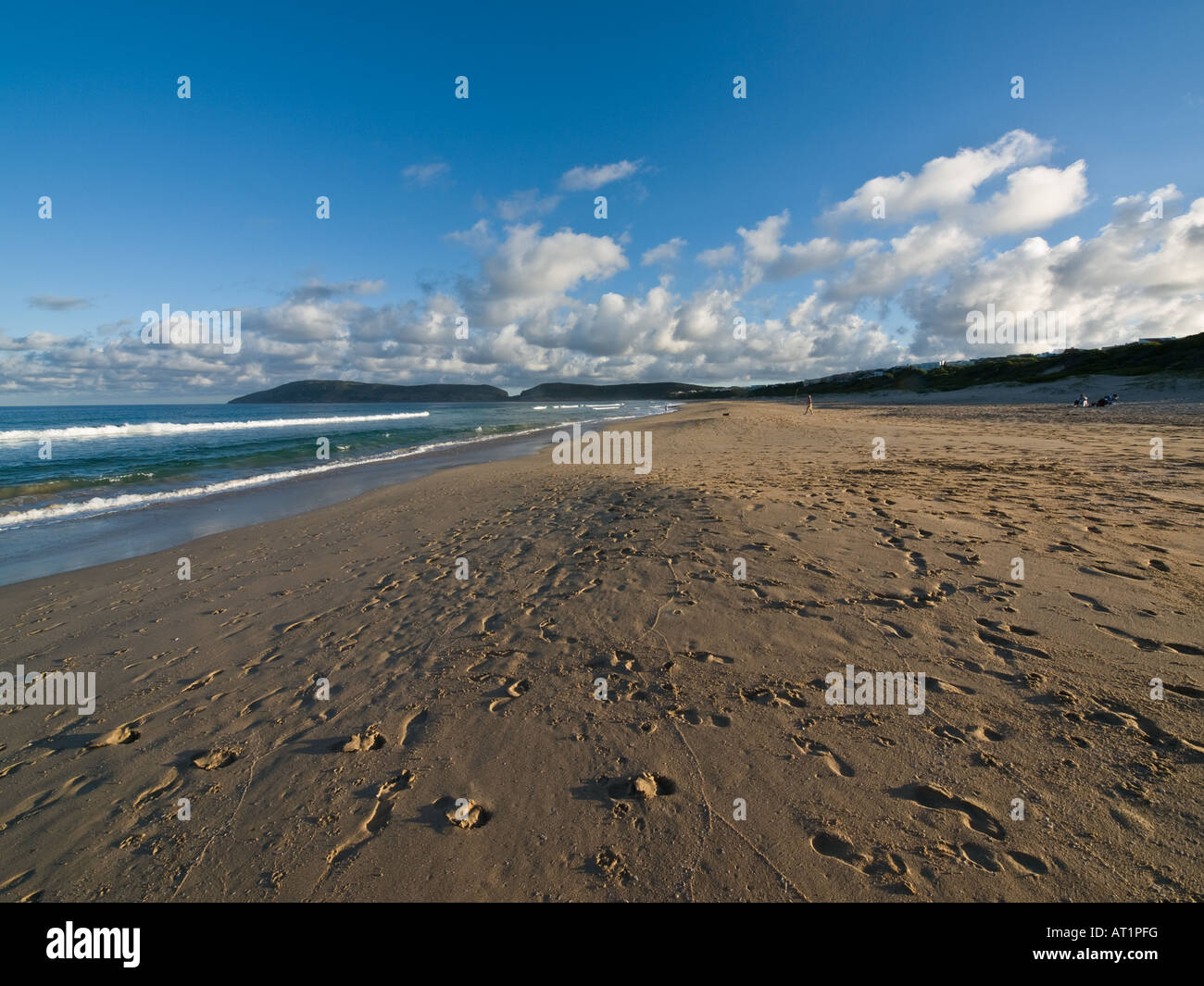 View of Plettenberg Bay Solar Beach towards the Robberg Nature Reserve ...