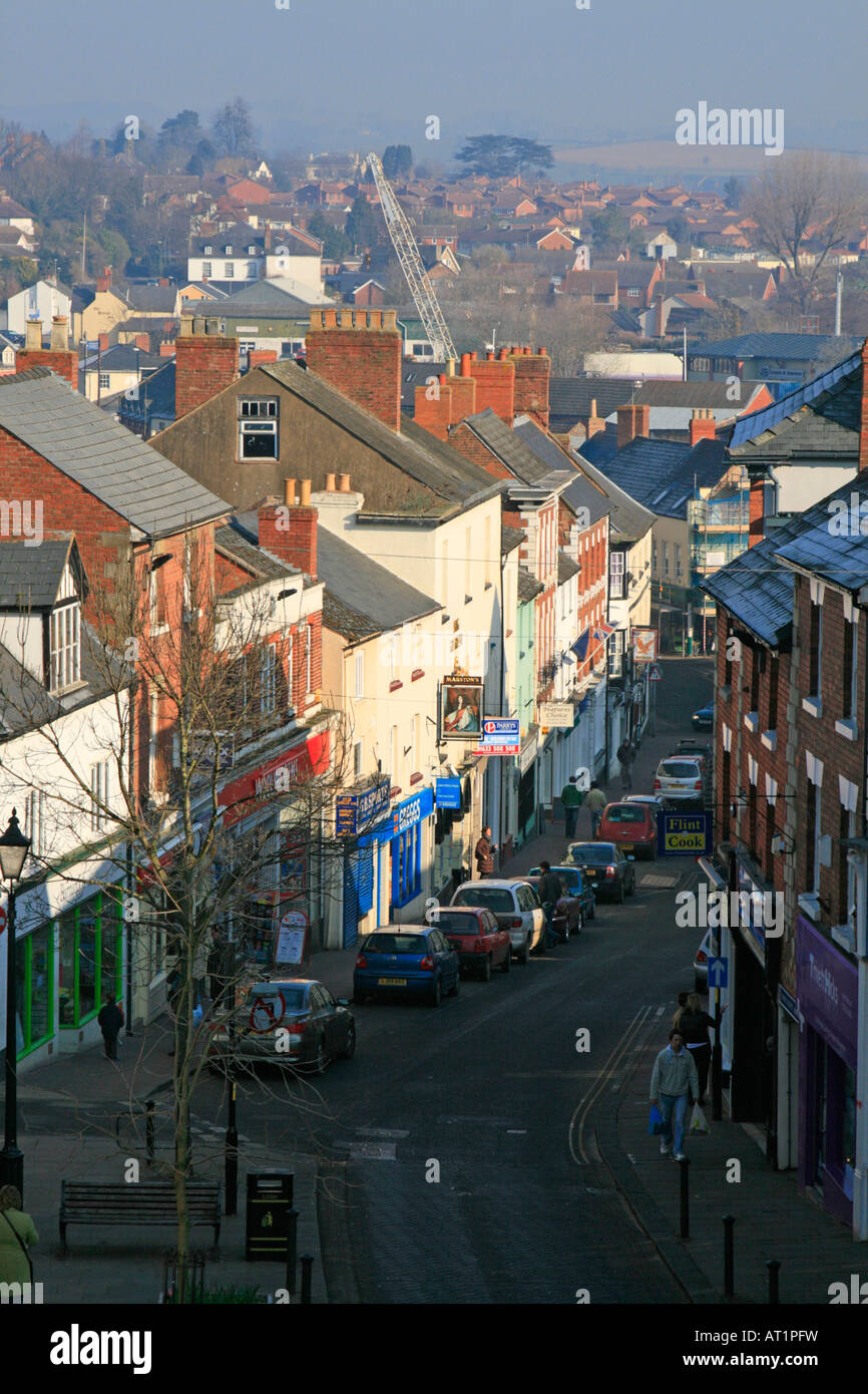 ross on wye town centre herefordshire england uk gb Stock Photo - Alamy