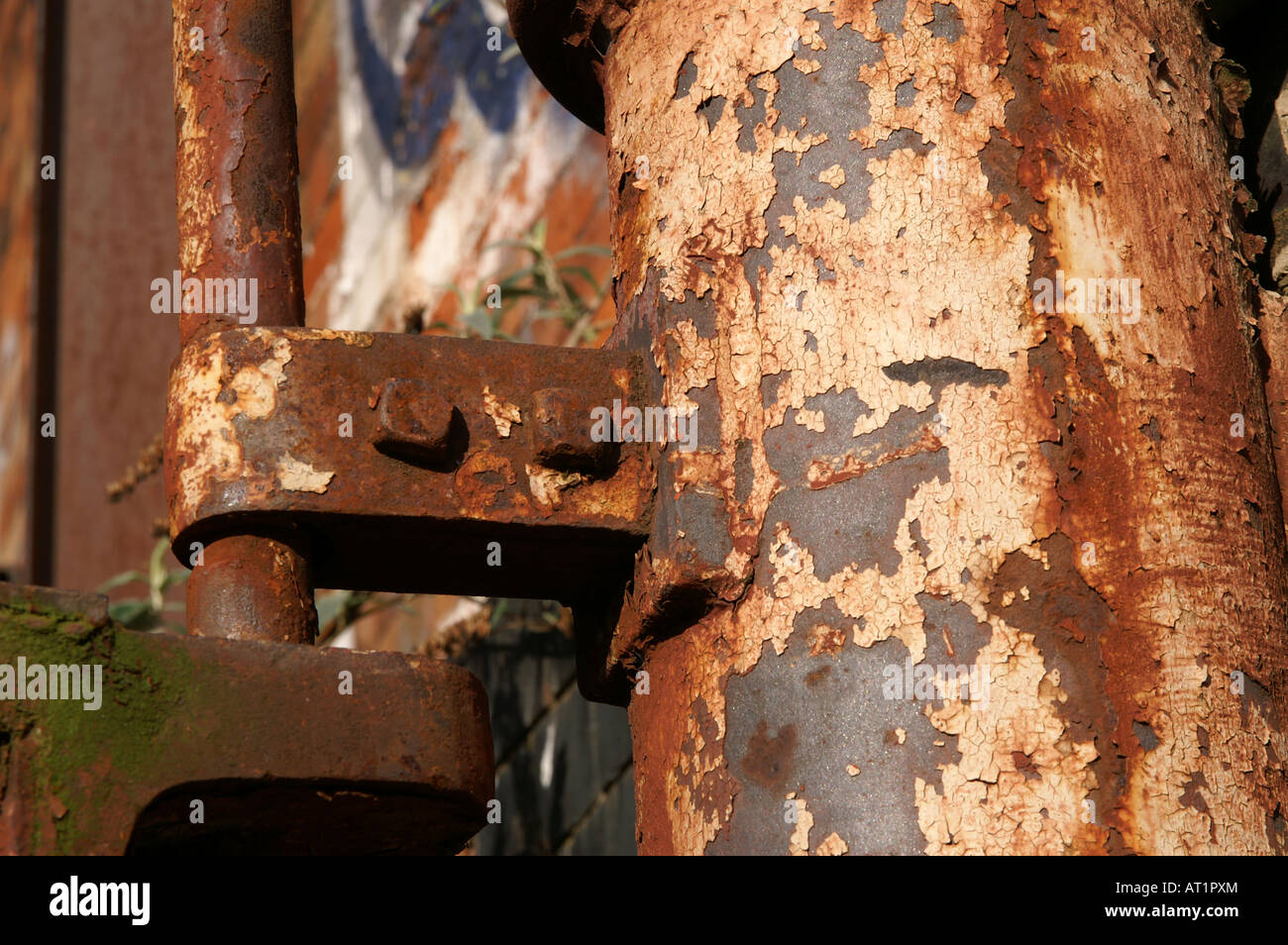 Rusty Iron Post Bristol Harbour Stock Photo - Alamy