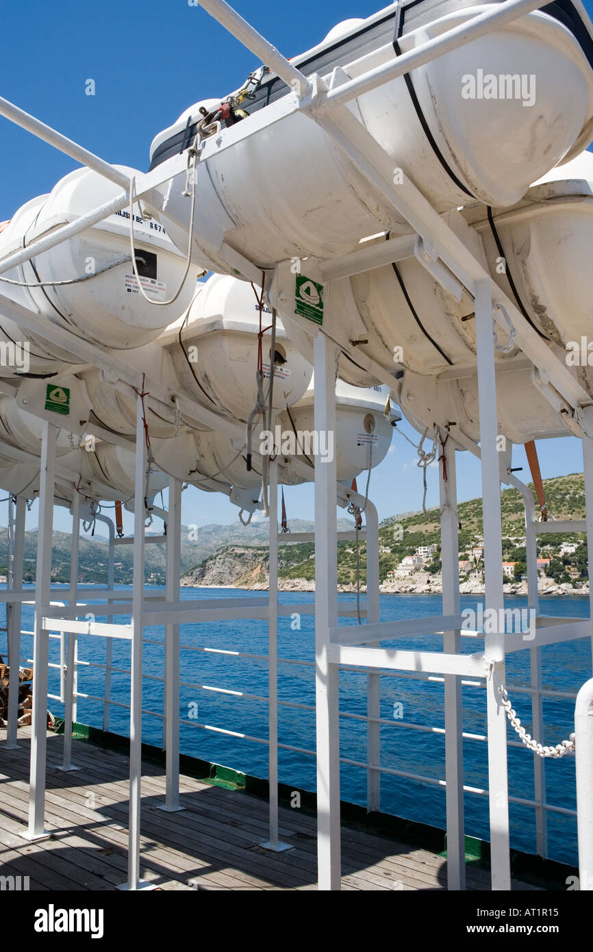 Stacked life rafts hi-res stock photography and images - Alamy