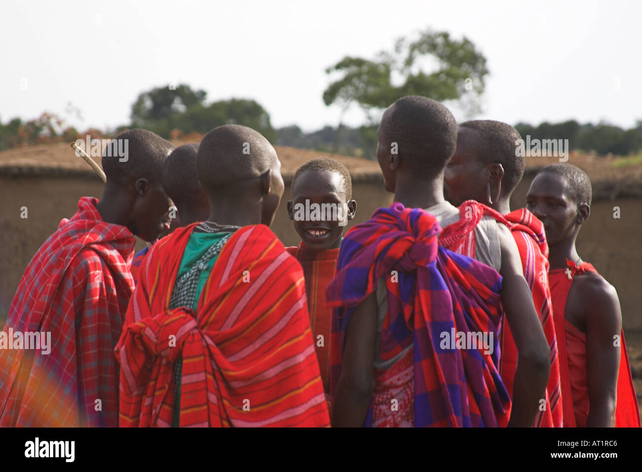 Maasai village people Masai Mara Stock Photo - Alamy