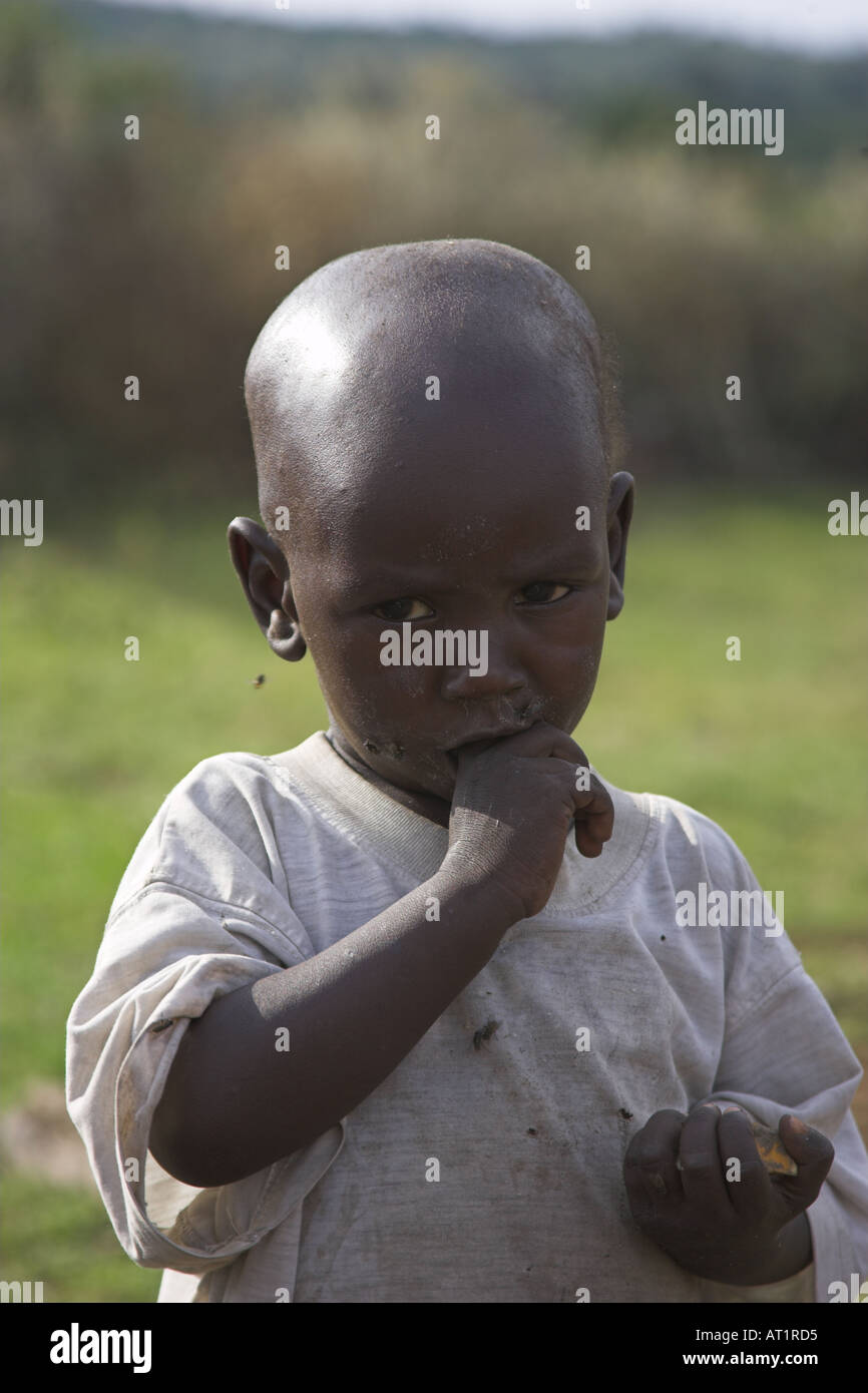 Maasai village children Masai Mara Stock Photo - Alamy