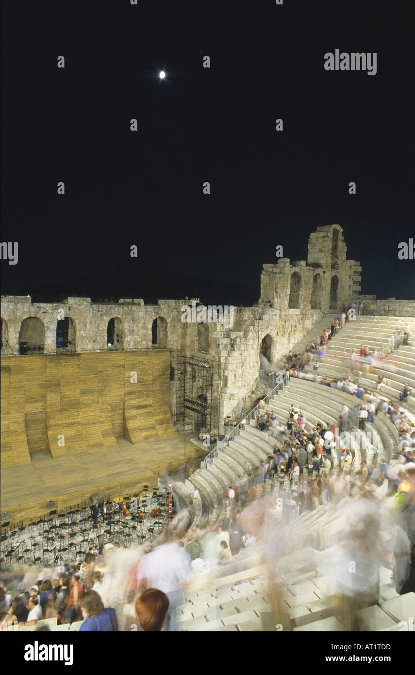 Roman anphitheatre Herod Atticus Odeum Athens Greece Stock Photo - Alamy