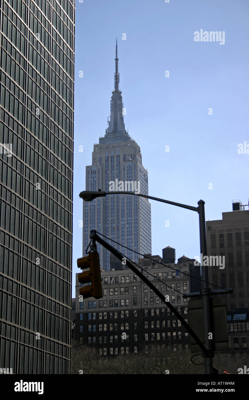 A view of The Empire State Building, one of Manhattans most famous ...