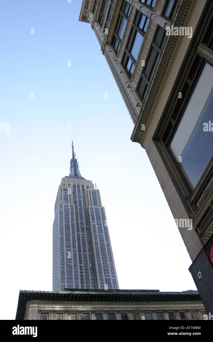 A view of The Empire State Building, one of Manhattans most famous ...