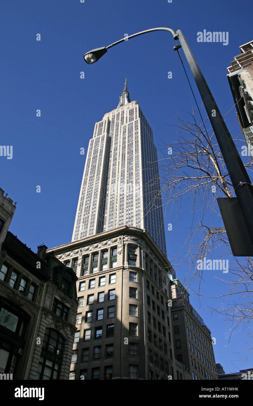 A view of The Empire State Building, one of Manhattans most famous ...