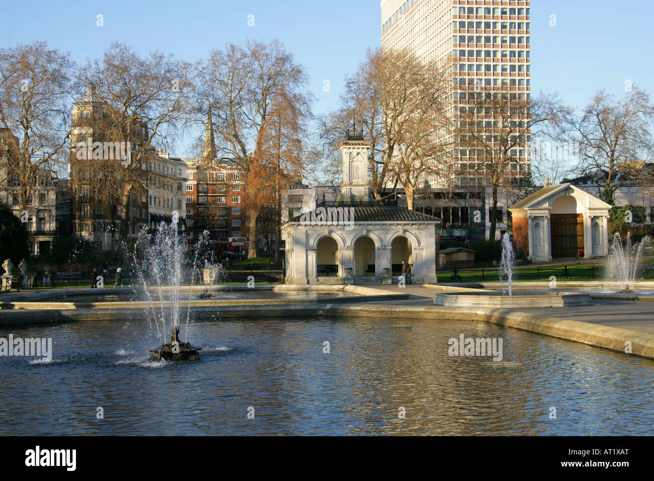 The Italian Garden in Kensington Palace Gardens London UK Stock Photo ...