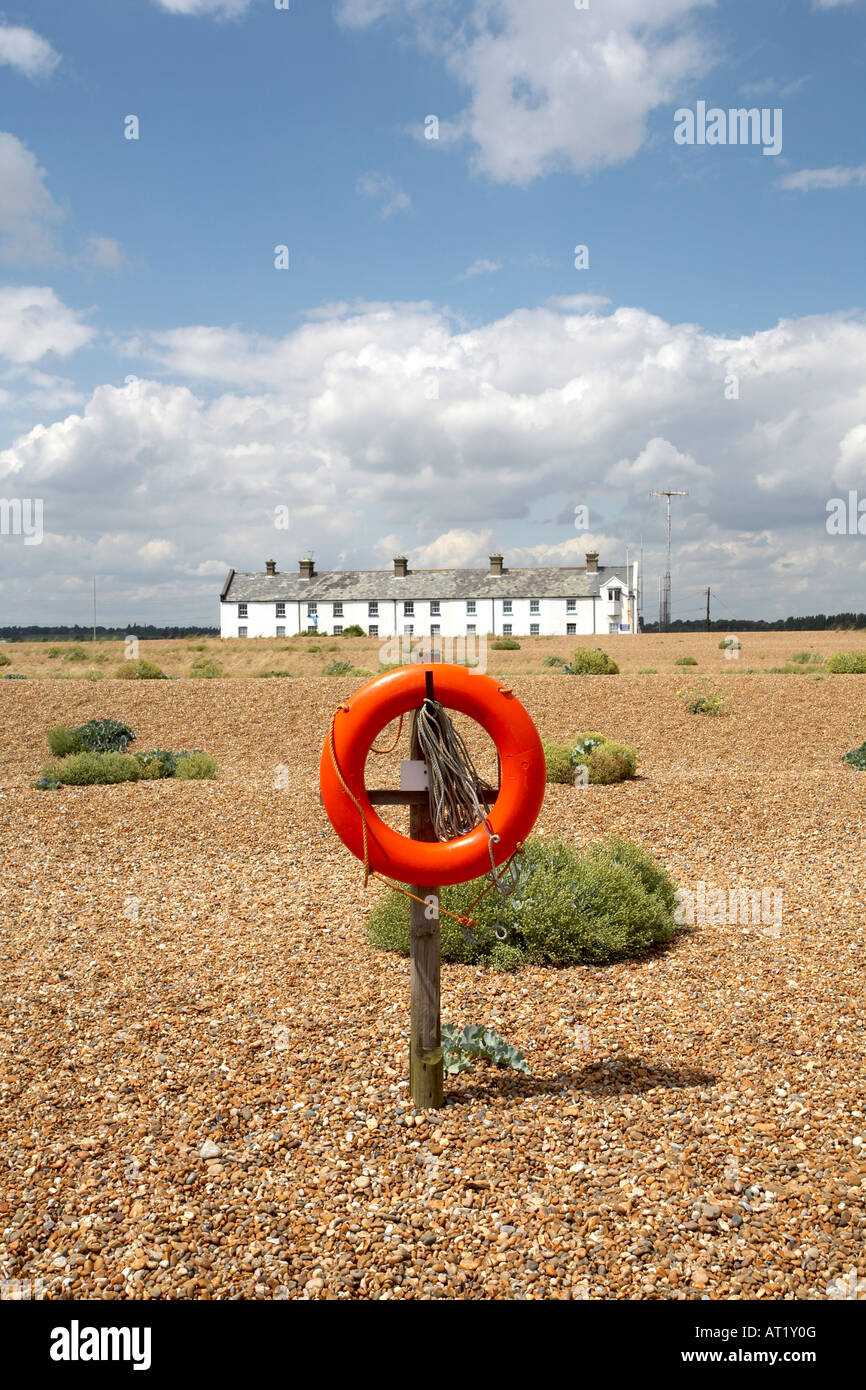 COAST GUARD COTTAGES AT SHINGLE STREET, SUFFOLK,ENGLAND,UK Stock Photo ...