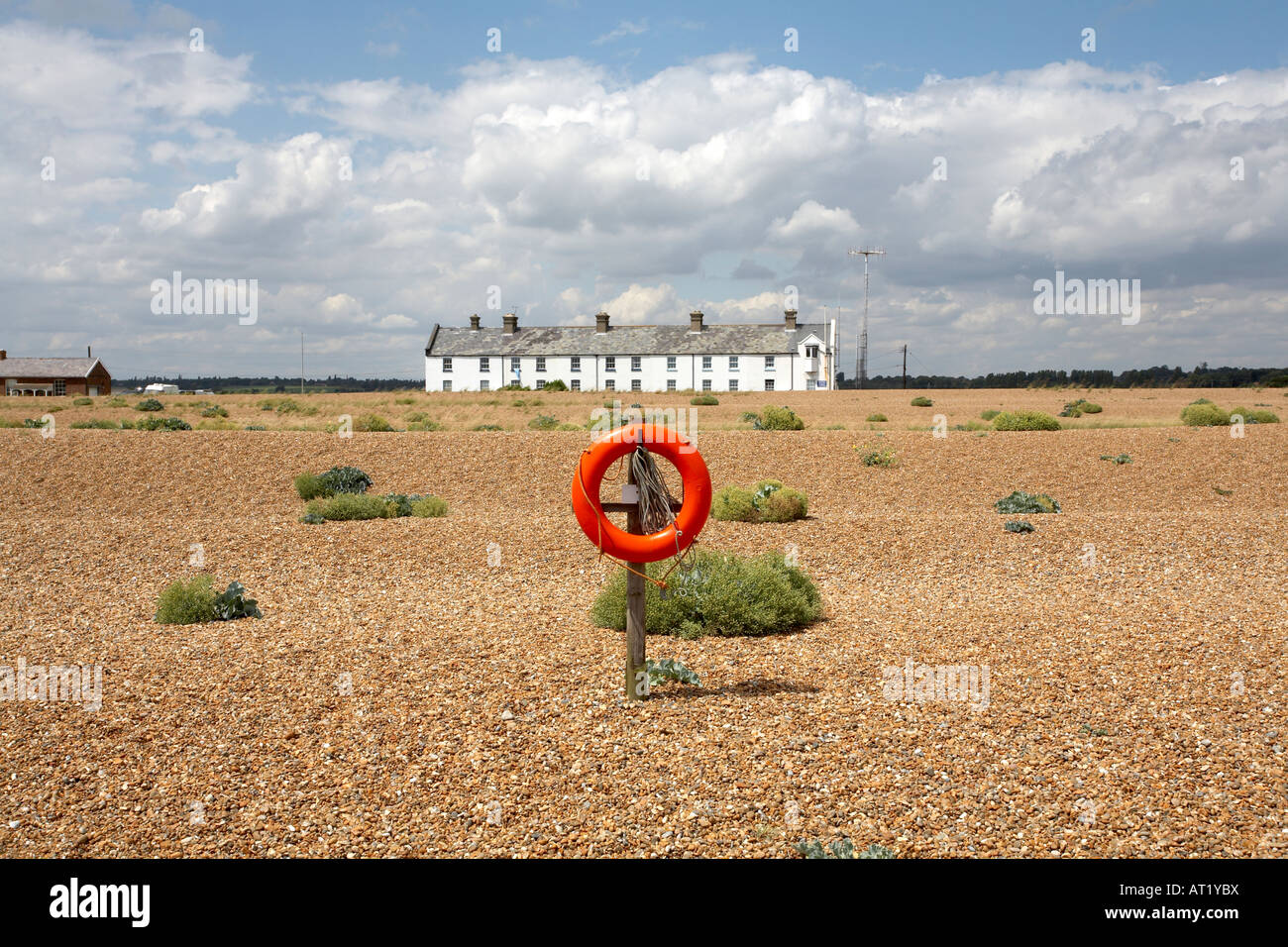 COAST GUARD COTTAGES AT SHINGLE STREET, SUFFOLK,ENGLAND,UK Stock Photo ...