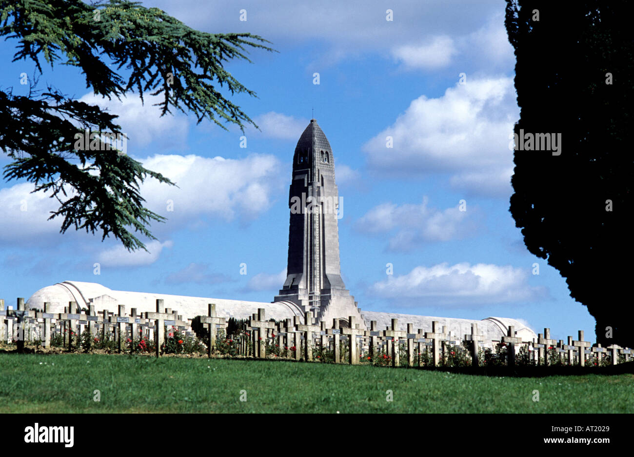 FRANCE VERDUN THE OSSUAIRE DE DOUAUMONT CONTAINS BONES OF 130 000 ...