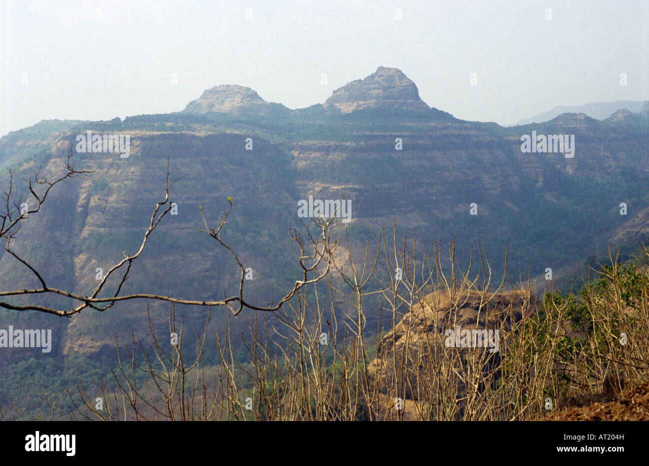 Bhoma hill plateau Hill ranges at Khandala Western Ghats, India Stock ...