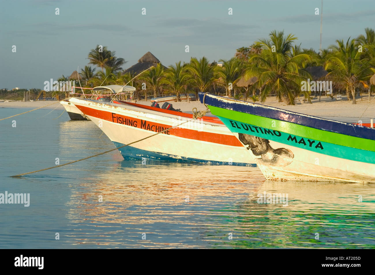 Mexican Fishing Boats Stock Photo - Alamy