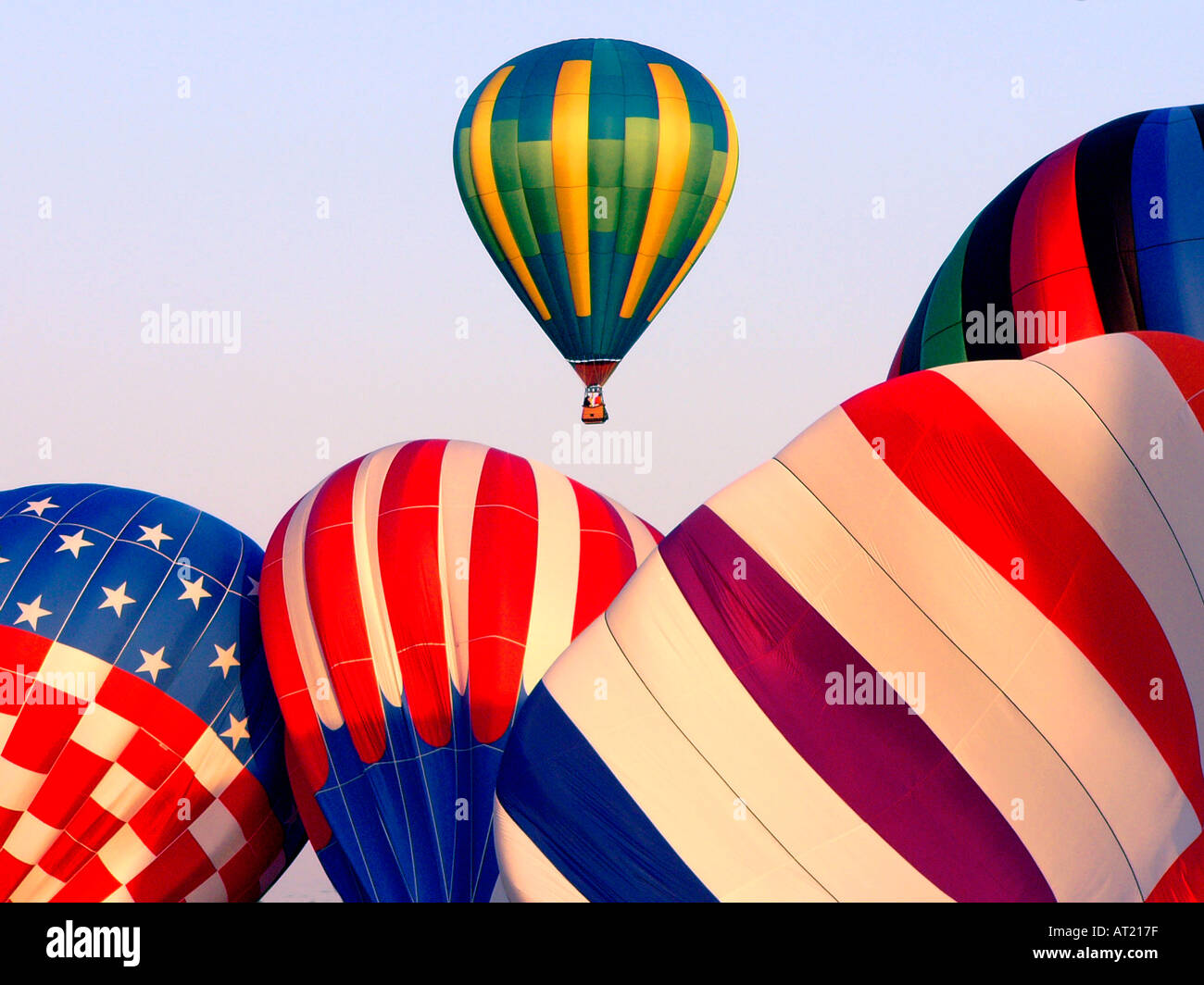 Hot Air Balloon Races Stock Photo - Alamy