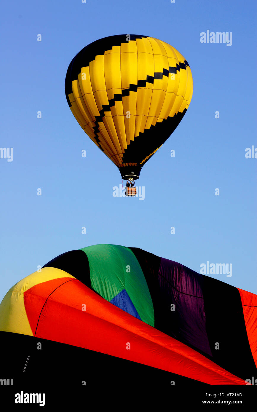 Hot Air Balloon Races Stock Photo - Alamy