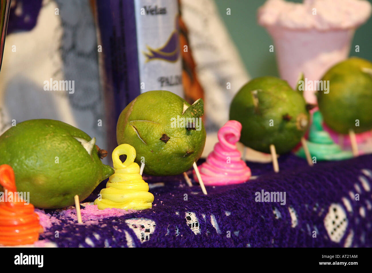Lemon pigs specially made for decorating the shrines built at Todos ...