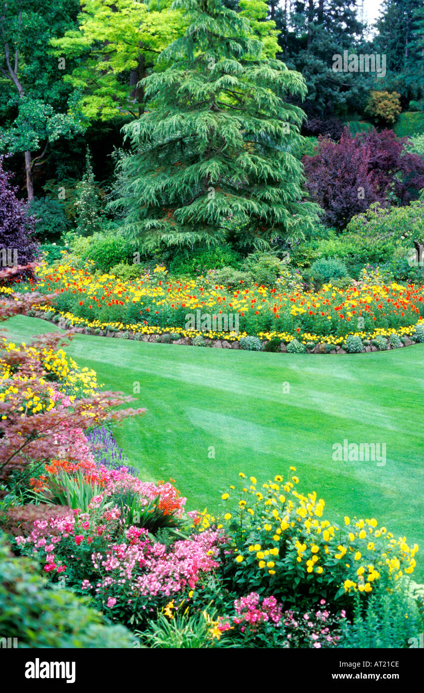 Well groomed gardens Stock Photo - Alamy