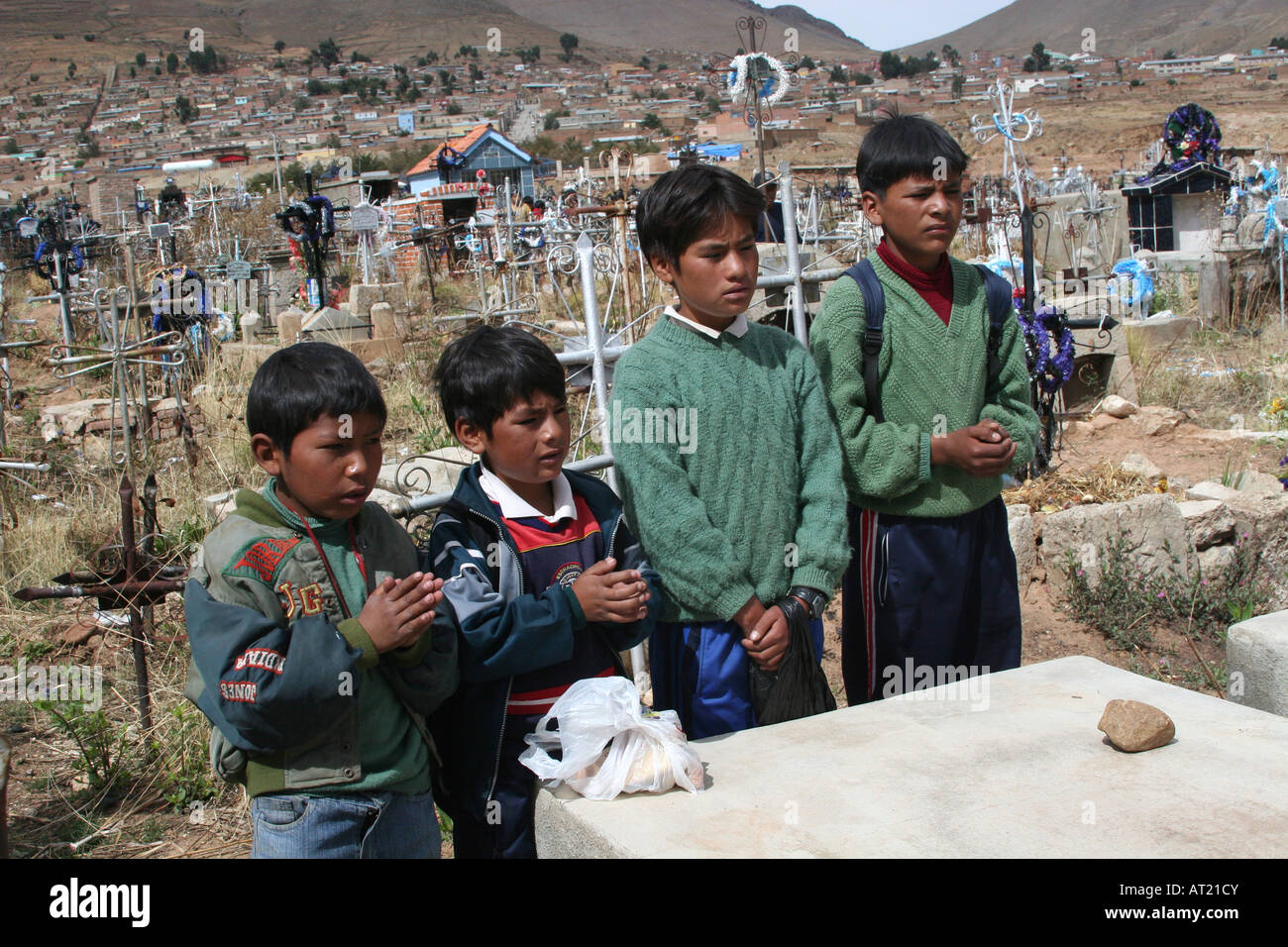 Children cemetery in llallagua potosi hi-res stock photography and ...