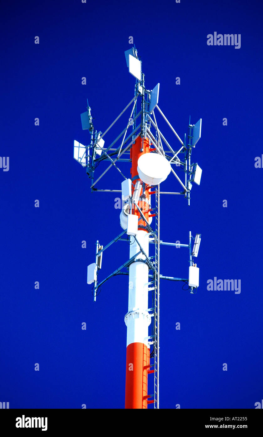 Cellular Telephone Transmission Tower Stock Photo - Alamy