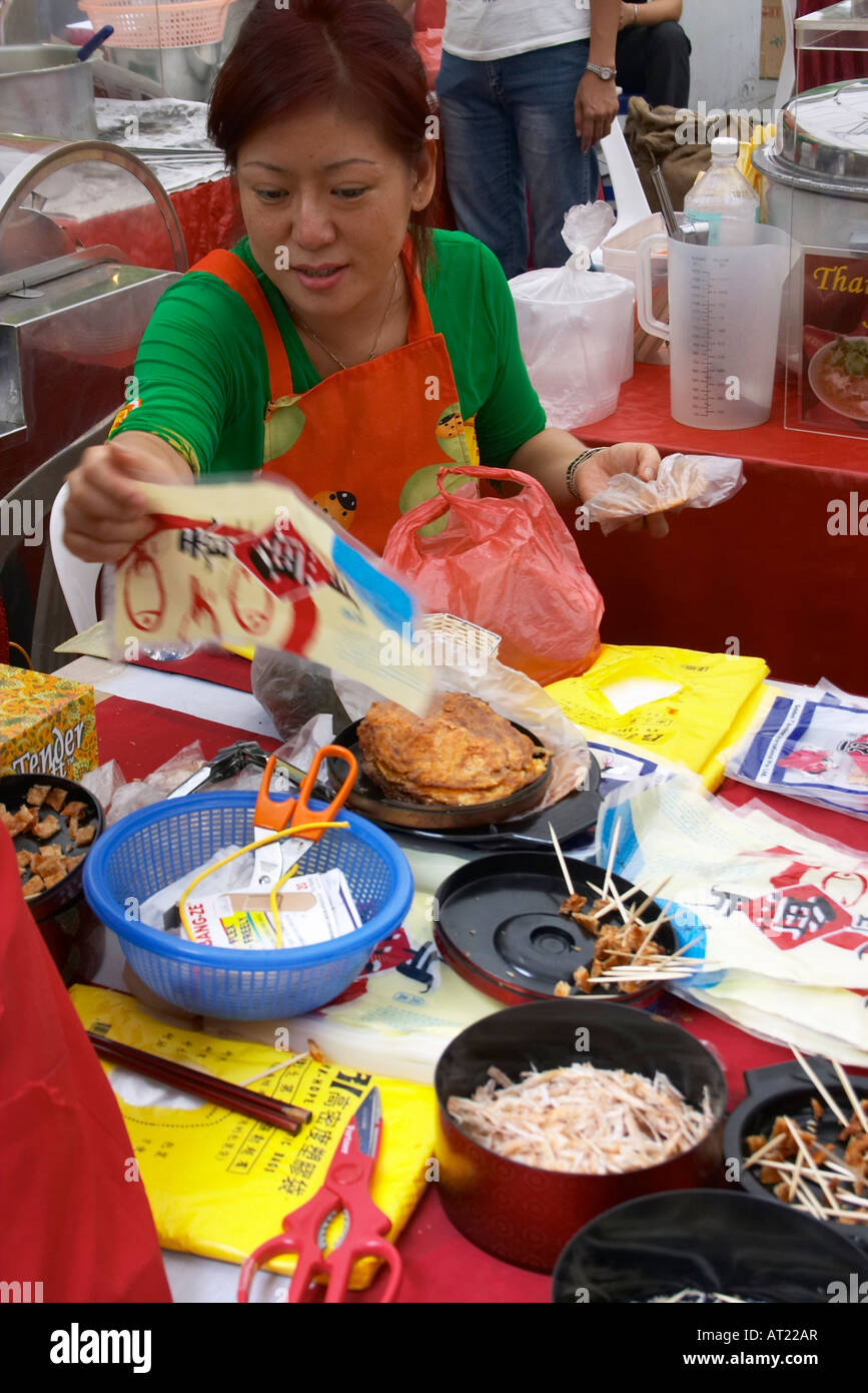 Snacks in the market of China Town, Singapore Stock Photo - Alamy