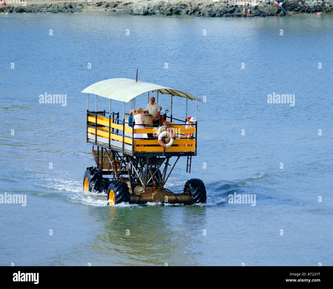 Burgh island sea tractor hi-res stock photography and images - Alamy