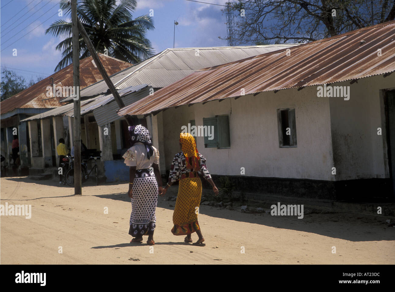 Main street of Kilindoni, Mafia Island, 1997 Stock Photo - Alamy