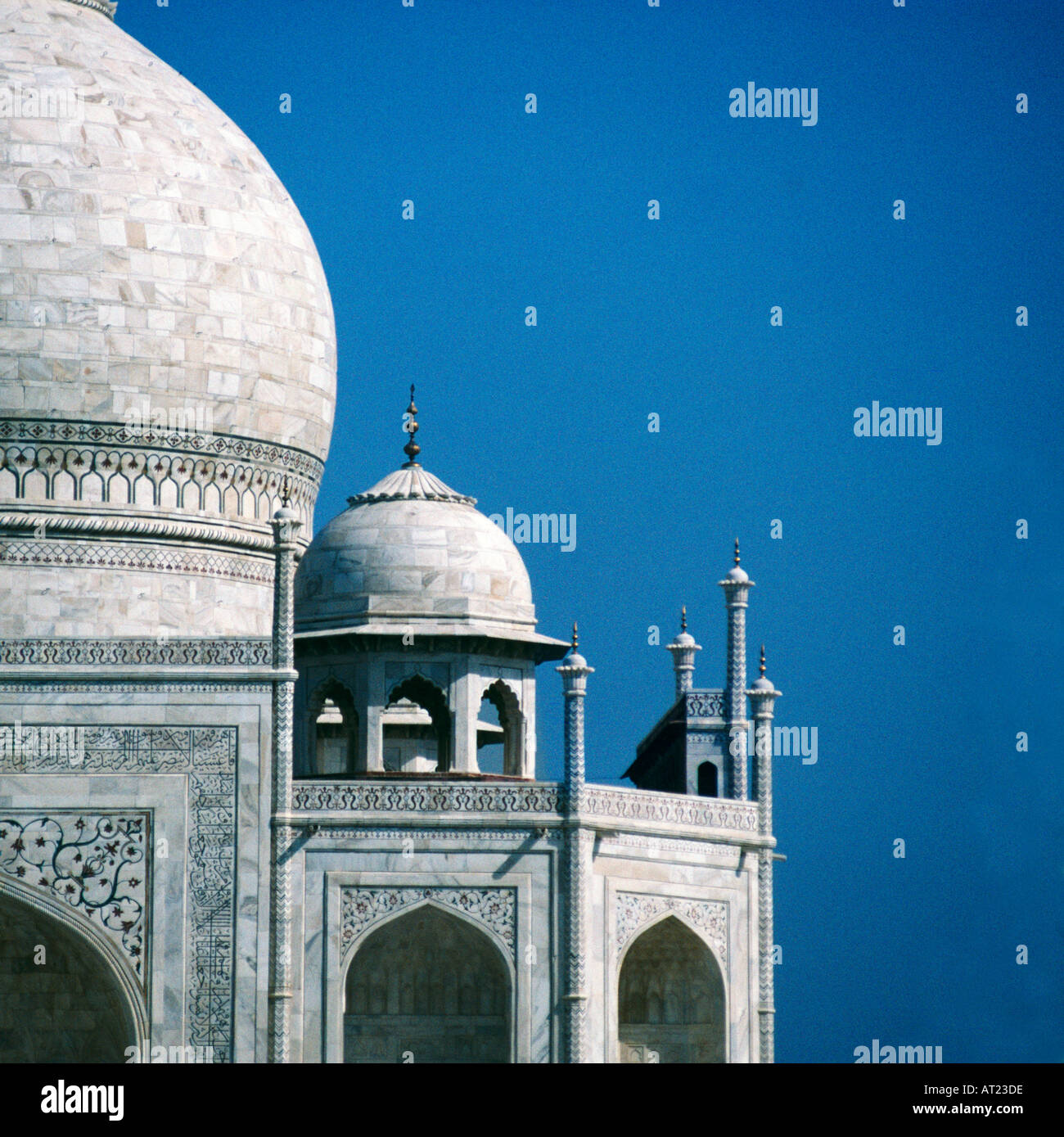 Taj Mahal Detail front facade architectural detail 2 Stock Photo - Alamy