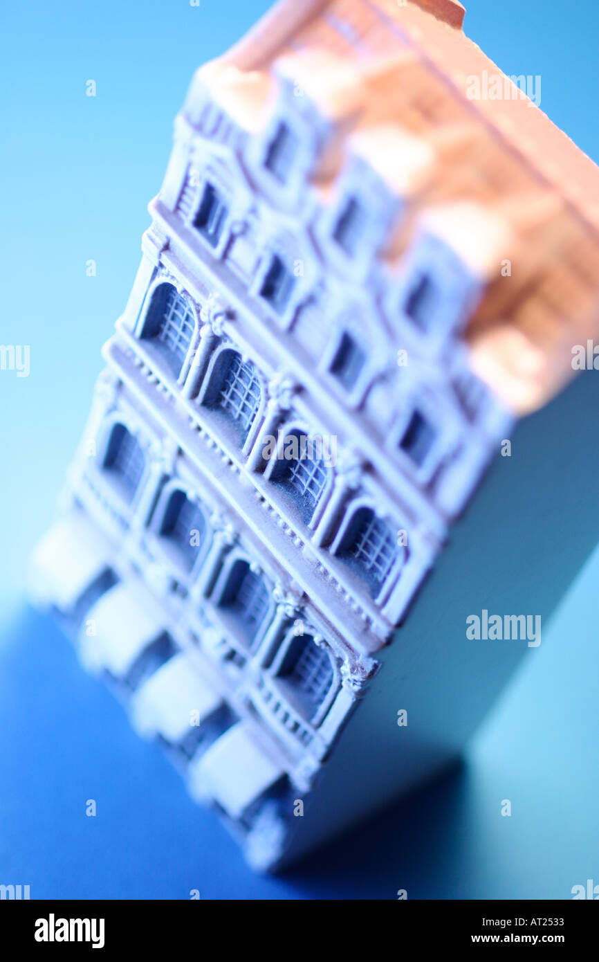 Miniature Building Figurine Stock Photo - Alamy