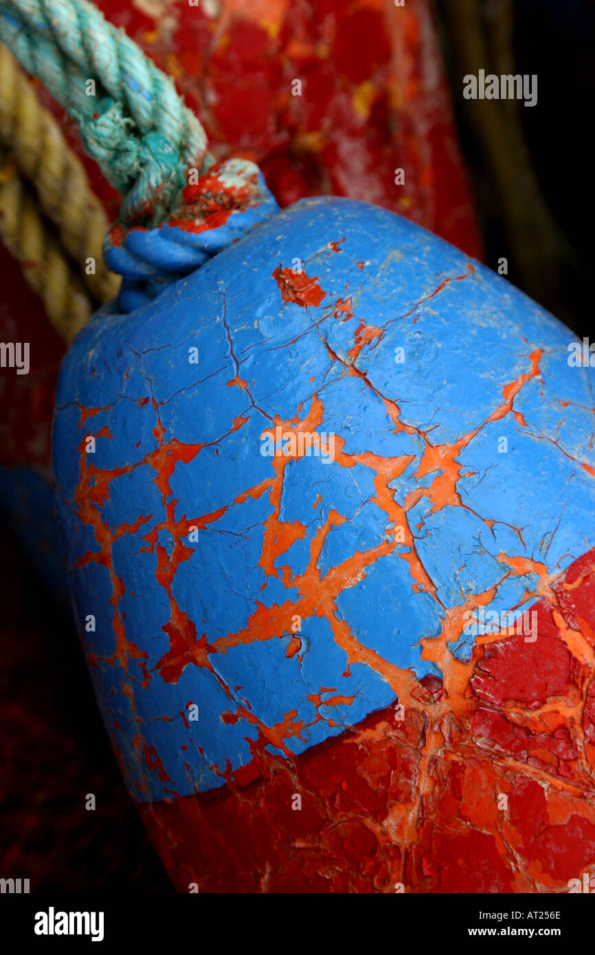 Red and blue marker buoy Stock Photo - Alamy