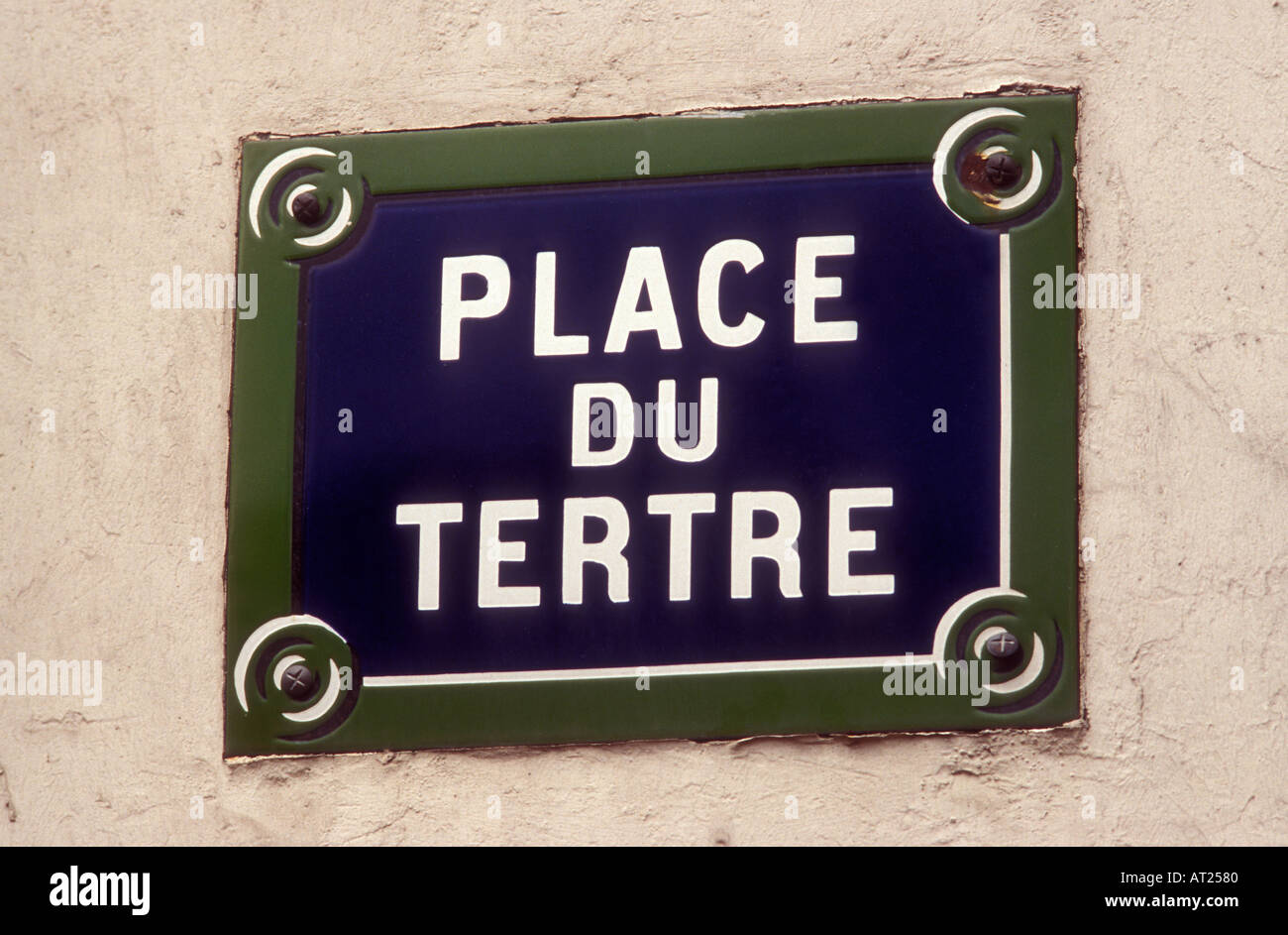PLACE du TERTRE Montmartre Paris Traditional street sign Place du ...