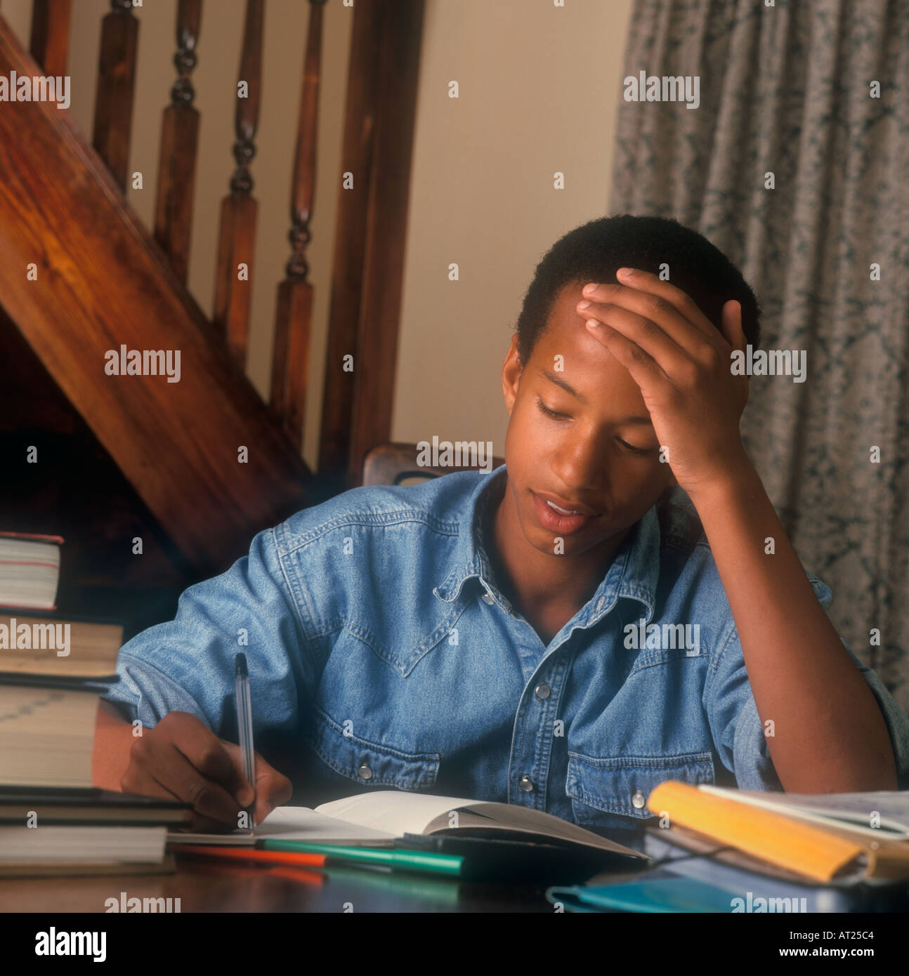 Homework studies 14-16 yrs boy home school work books Teenage Black ...