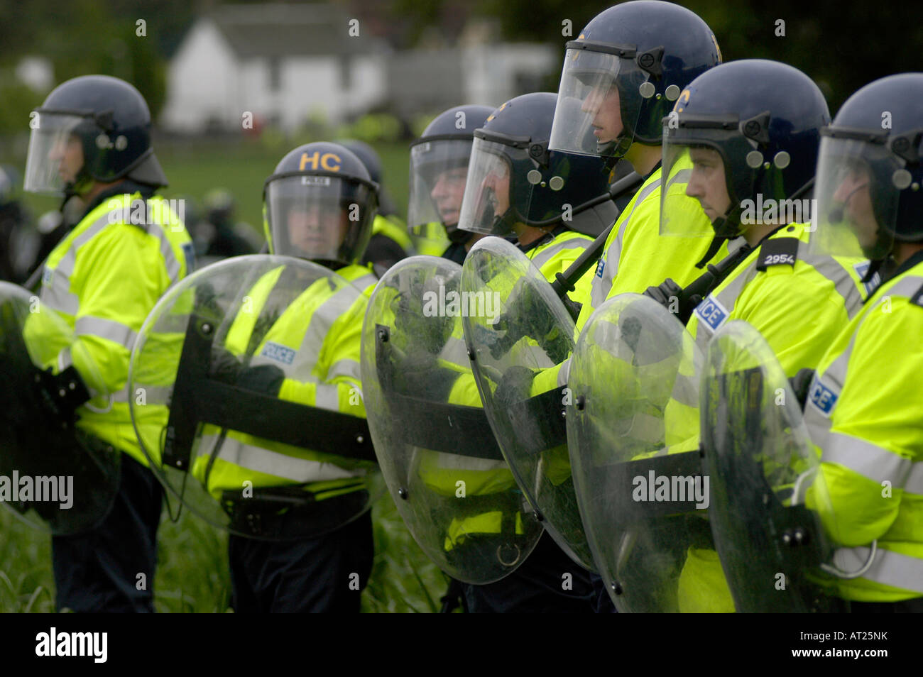 A line of riot police Stock Photo - Alamy