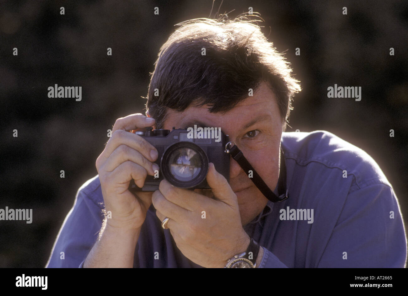 Self portrait of clive evans photographer Stock Photo - Alamy