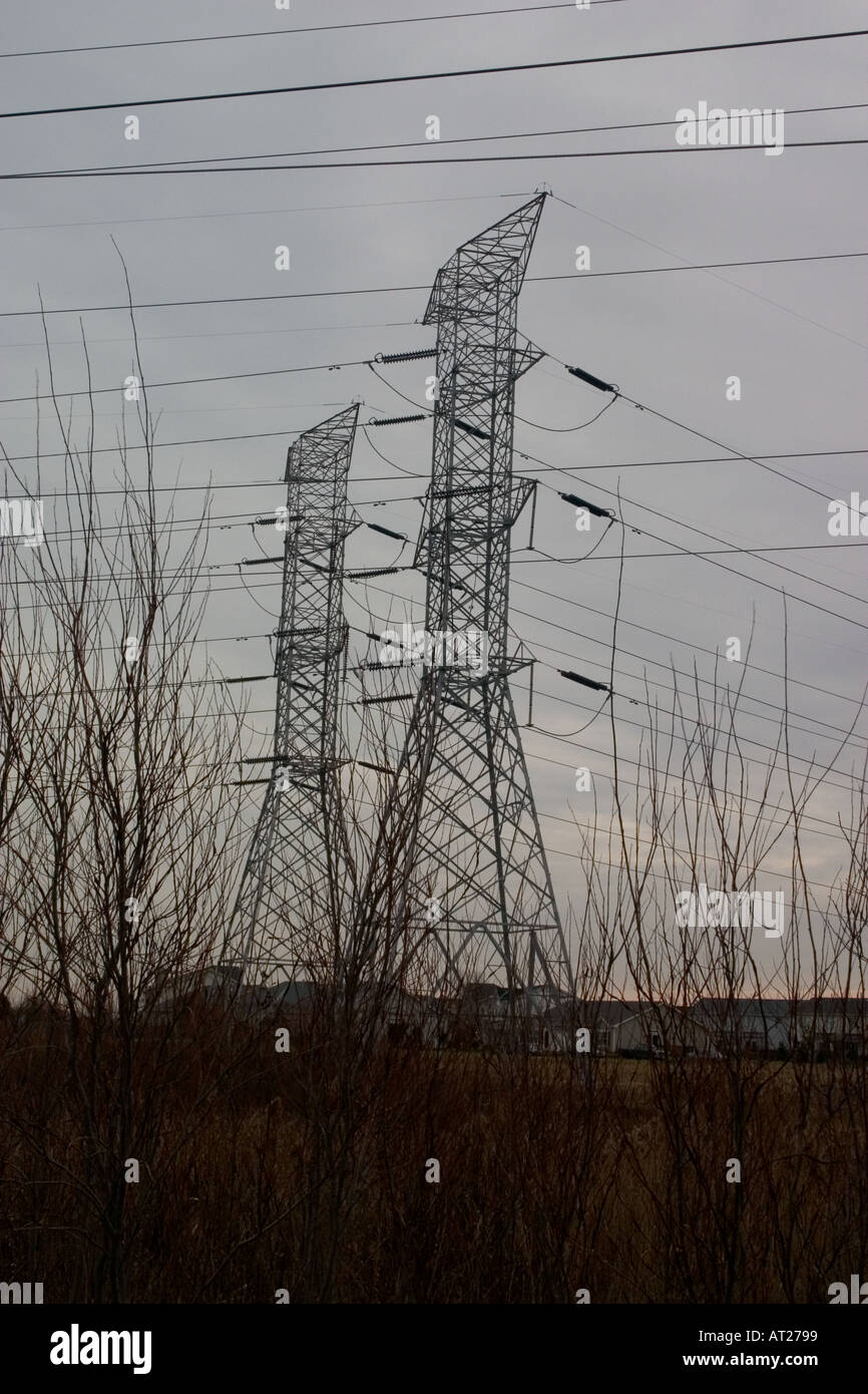 Power lines passing by Cambridge at Carillon an active adult lifestyle ...